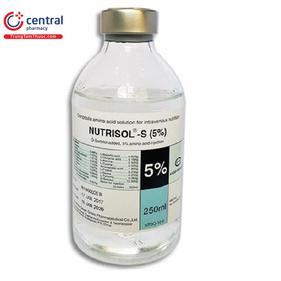 Thuốc Nutrisol-S (5%) 250ml - Cung cấp đạm, Acid amin thiết yếu