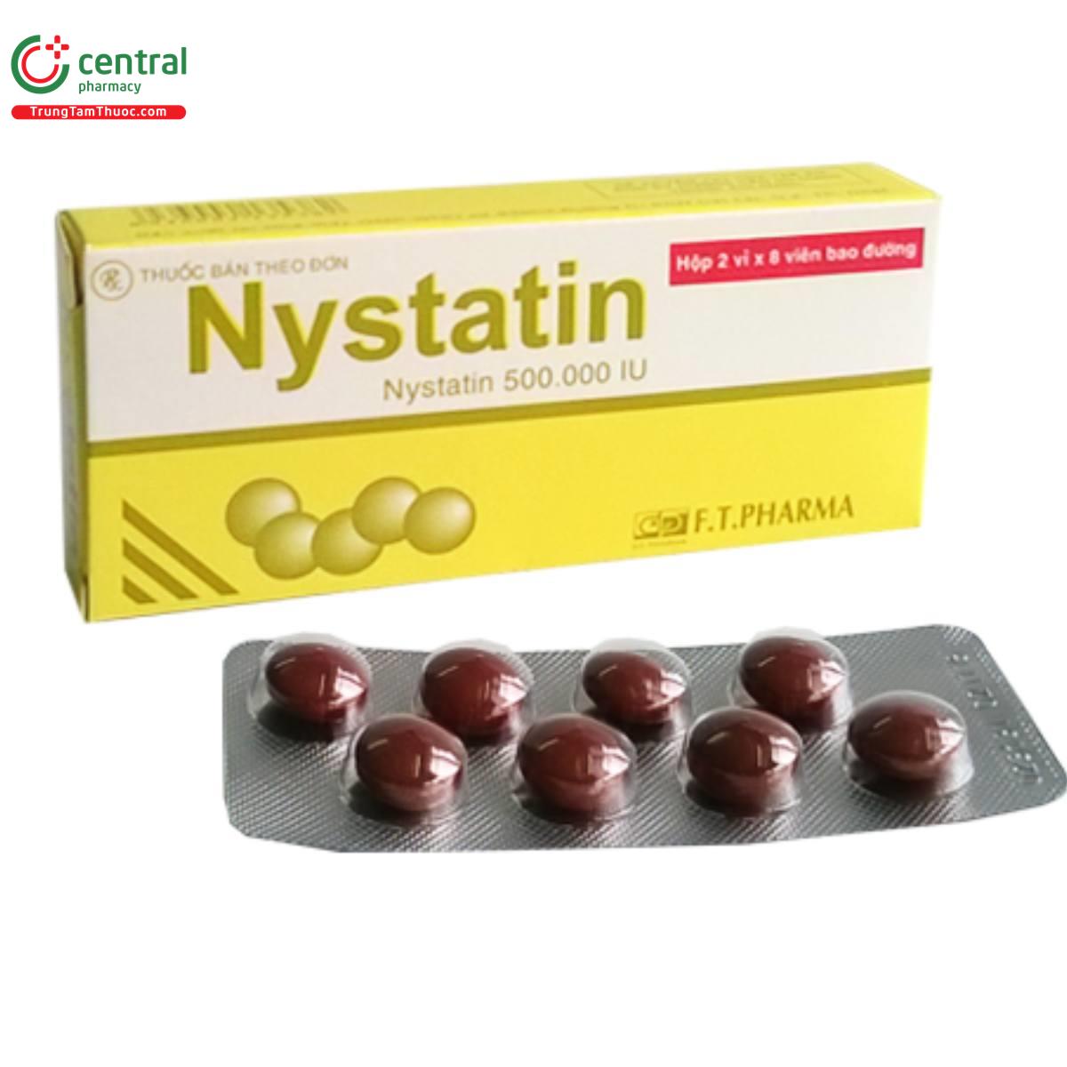 Thuốc Nystatin 500.000 IU Dược phẩm 3/2 điều trị nhiễm nấm Candida