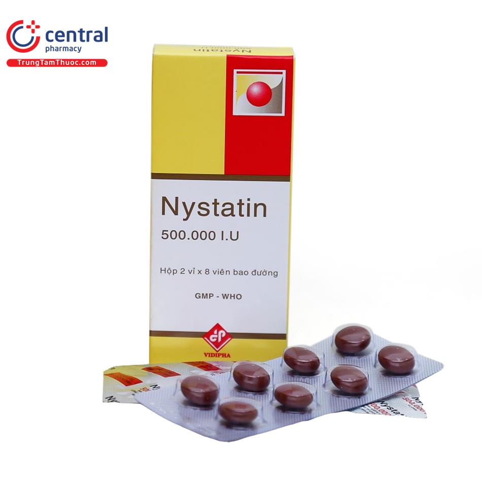 Thuốc Nystatin 500.000 I.U Vidipha ngừa và điều trị nấm Candida