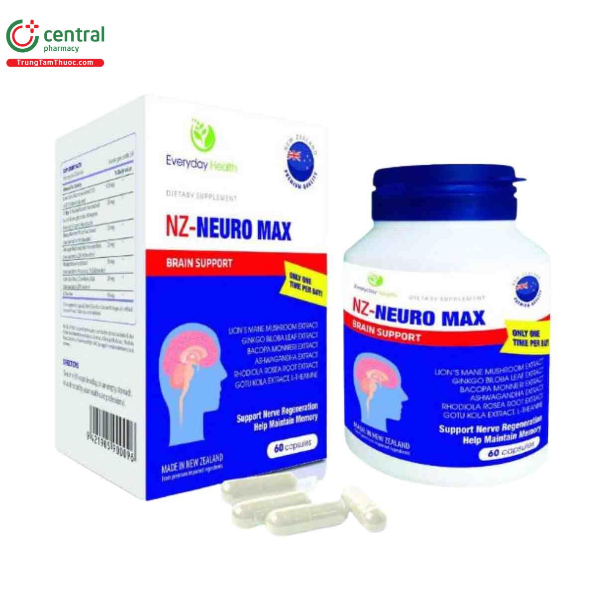 NZ-NEURO MAX tăng cường bảo vệ thần kinh, cải thiện trí nhớ hiệu quả