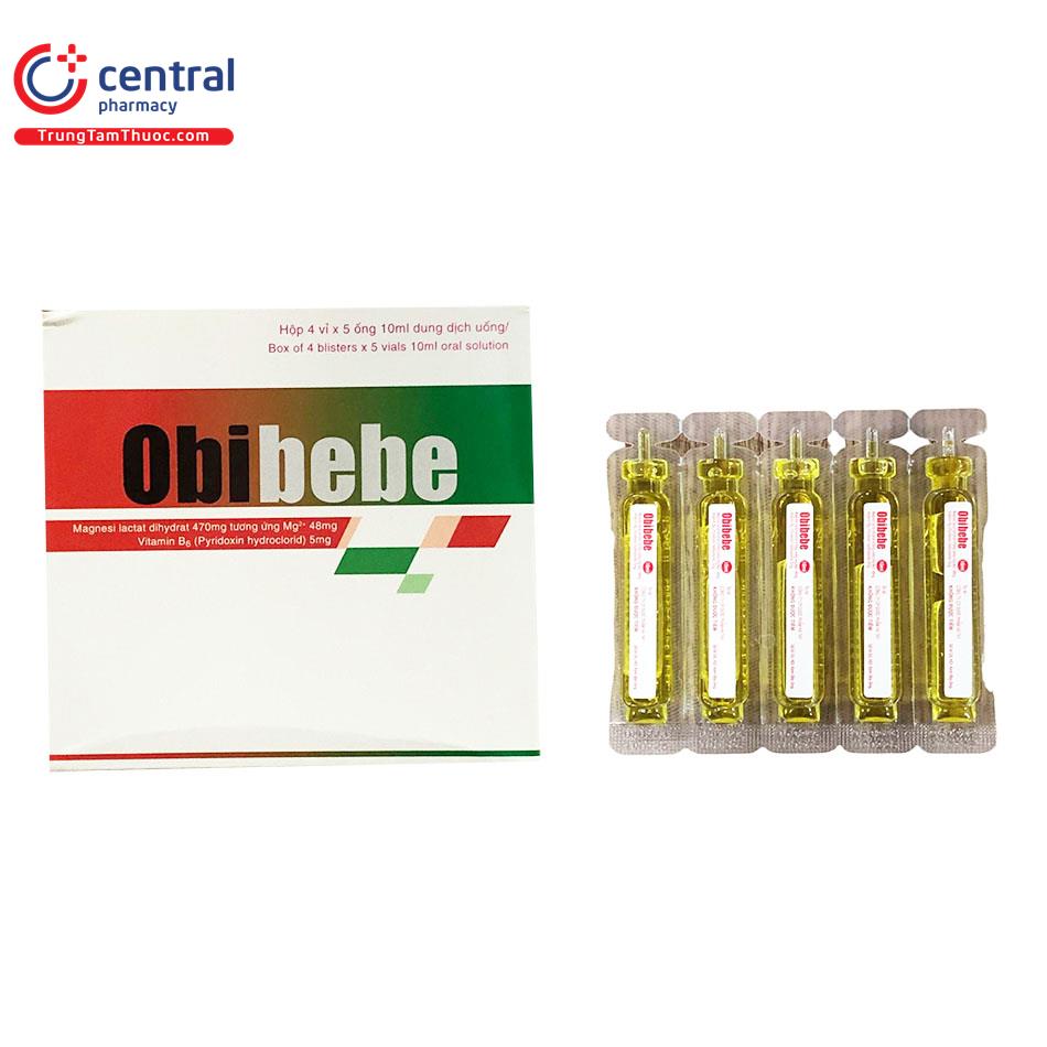 [CHÍNH HÃNG] Thuốc Obibebe: Phòng, điều trị thiếu Magnesi, Vitamin B6