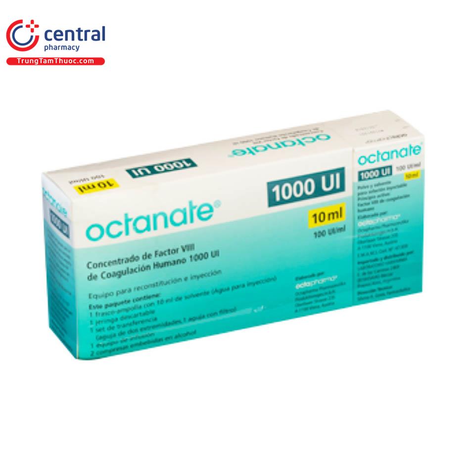 [CHÍNH HÃNG] Thuốc Octanate 1000UI điều trị Haemophilia A