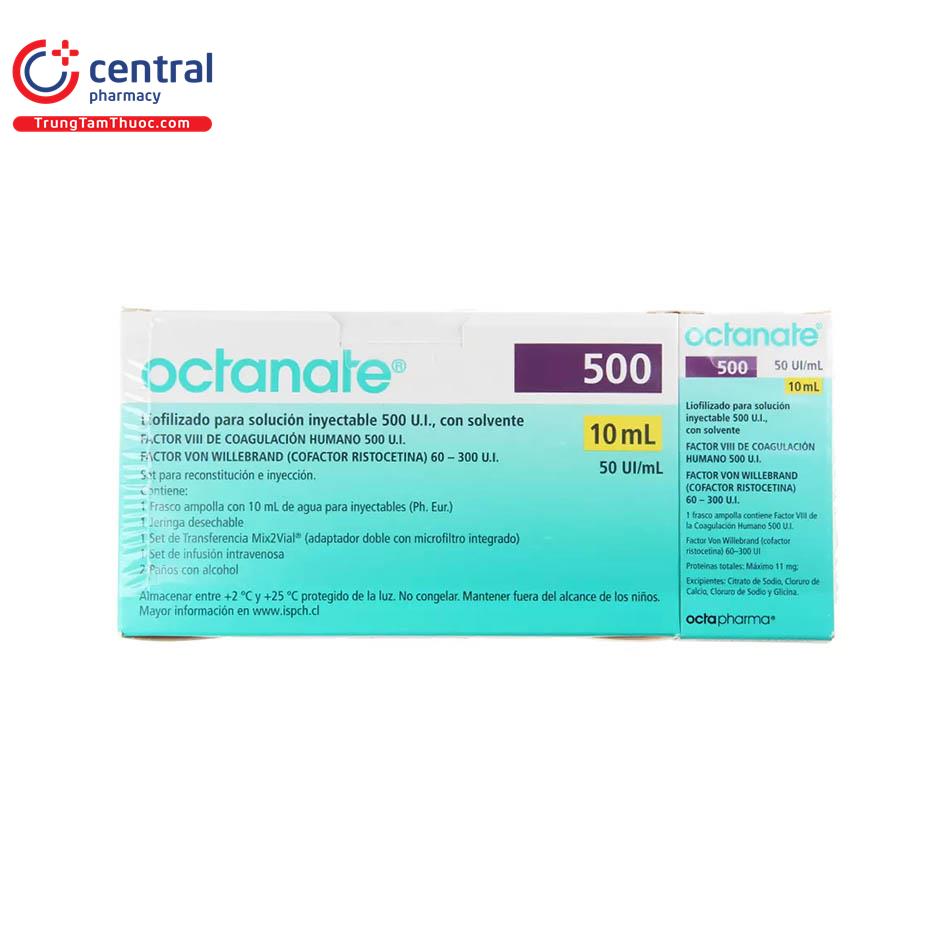 [CHÍNH HÃNG] Thuốc Octanate 500UI điều trị rồi loạn Haemophilia A