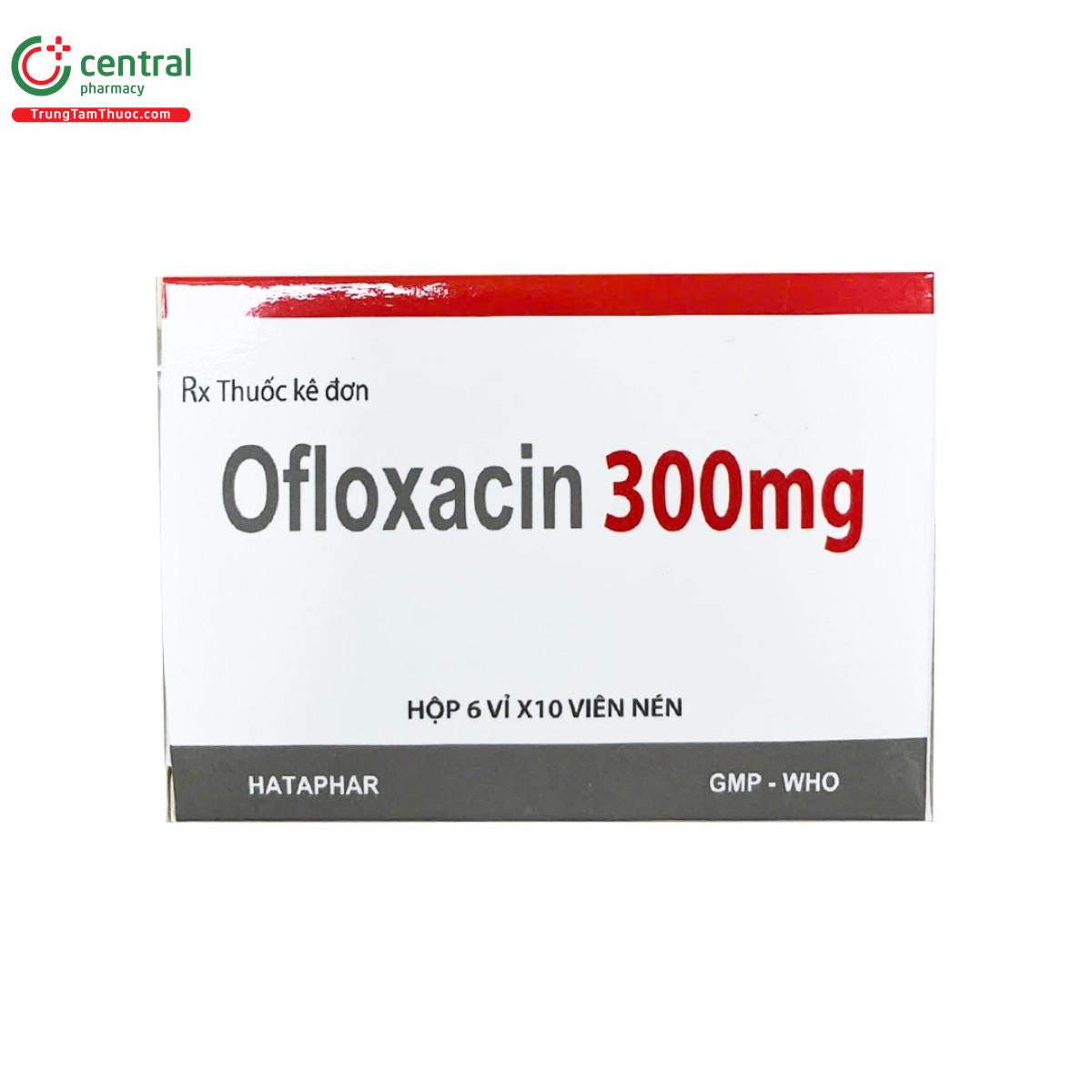 Thuốc Ofloxacin 300mg Hataphar - Điều trị nhiễm khuẩn nhẹ đến vừa