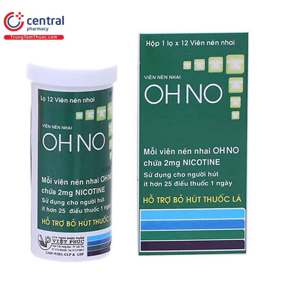 [CHÍNH HÃNG] Thuốc OHNO - viên nén nhai hỗ trợ cai nghiện thuốc lá