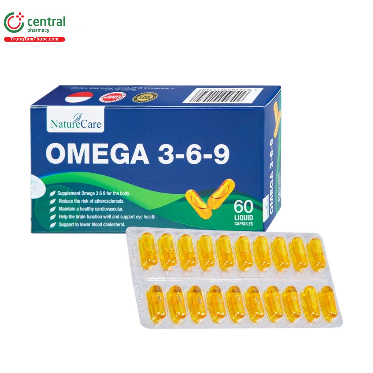 Thuốc Omega 3-6-9 NatureCare bảo vệ tim mạch, cải thiện chức năng não bộ