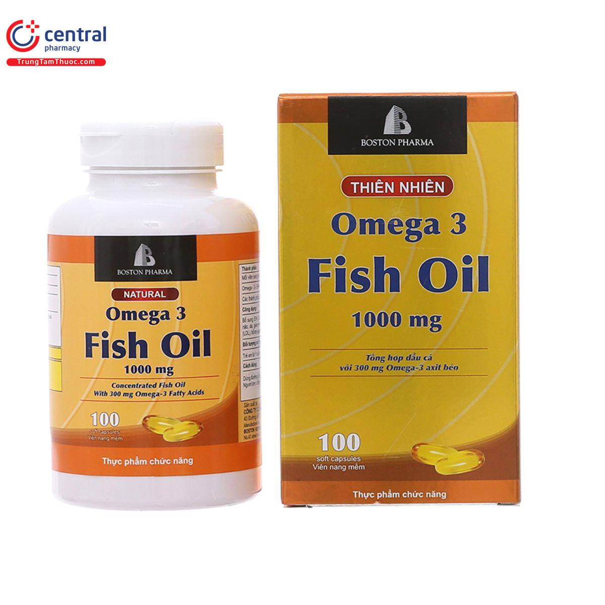 Thuốc Omega 3 Fish Oil 1000mg Boston giúp bổ sung EPA, DHA cho cơ thể