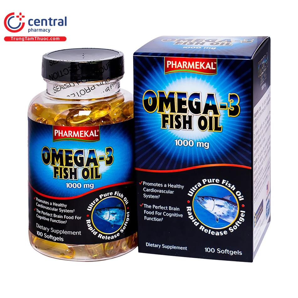 [CHÍNH HÃNG] Thuốc Omega-3 Fish oil 1000mg Pharmekal bổ tim, mắt, não