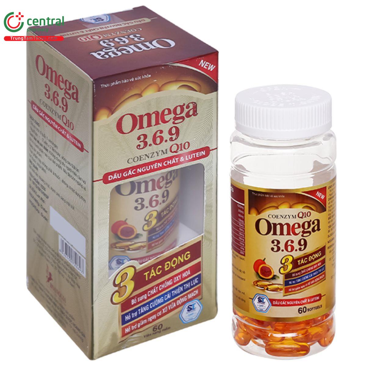 Thuốc Omega 3.6.9 Coenzym Q10 Dược Hoàng Gia (60 viên) - Giúp bổ mắt
