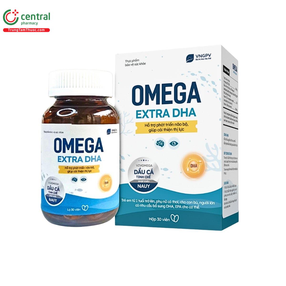 Omega Extra DHA hỗ trợ sự phát triển của não bộ, cải thiện thị giác