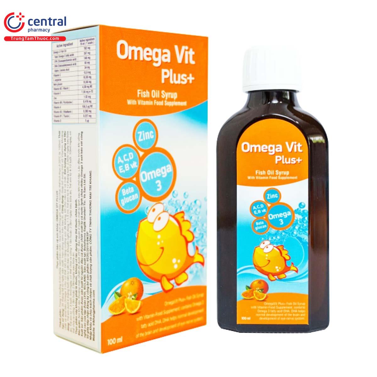 Thuốc Omega Vit Plus+ 100ml bổ mắt có tốt không? Giá bao nhiêu?