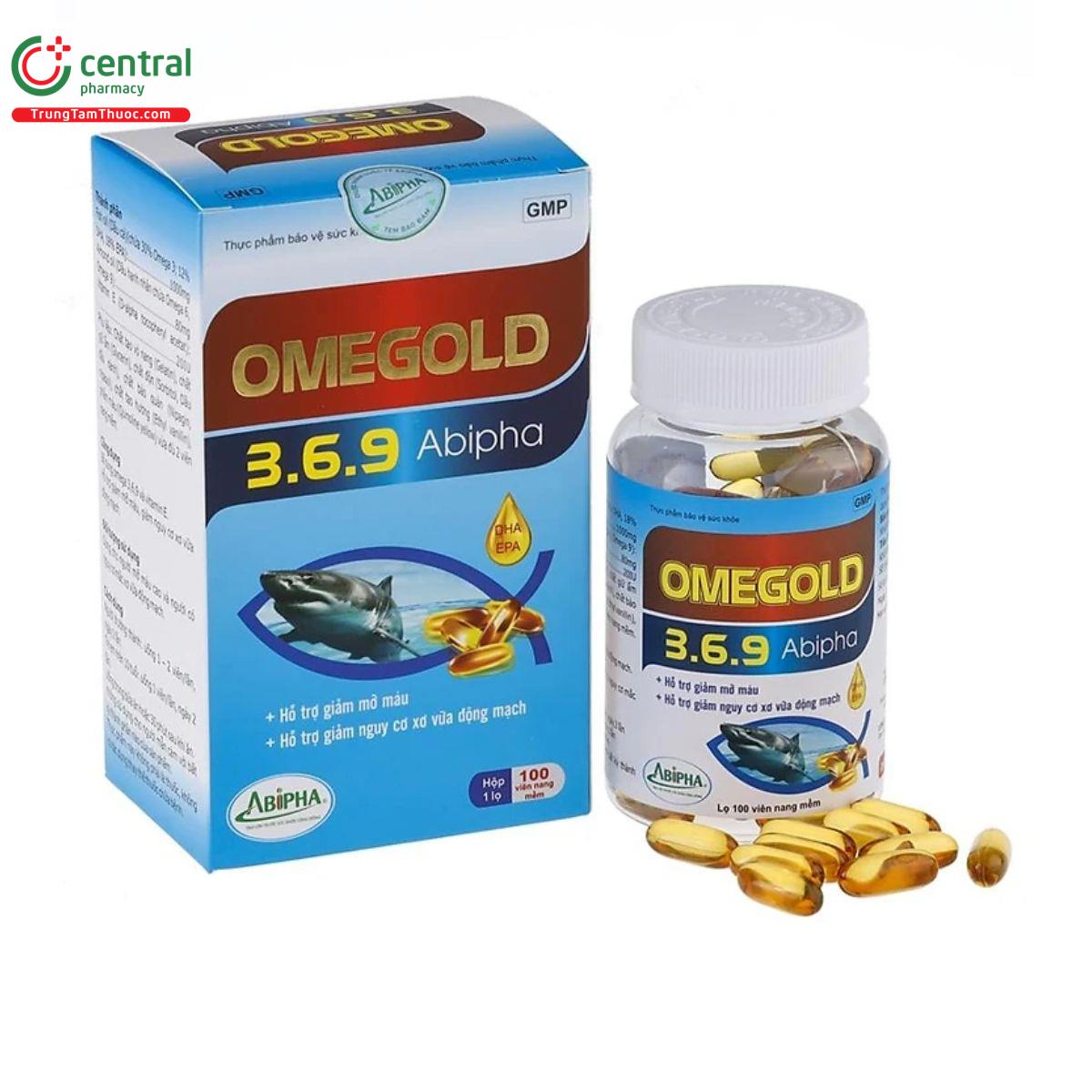 Thuốc Omegold 3.6.9 Abipha - Hỗ trợ giảm nguy cơ xơ vữa động mạch