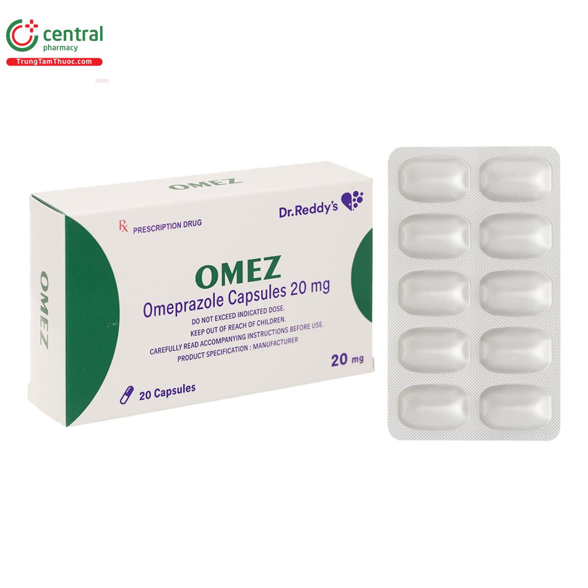 Thuốc Omez 20mg trị viêm loét dạ dày có giá bao nhiêu?
