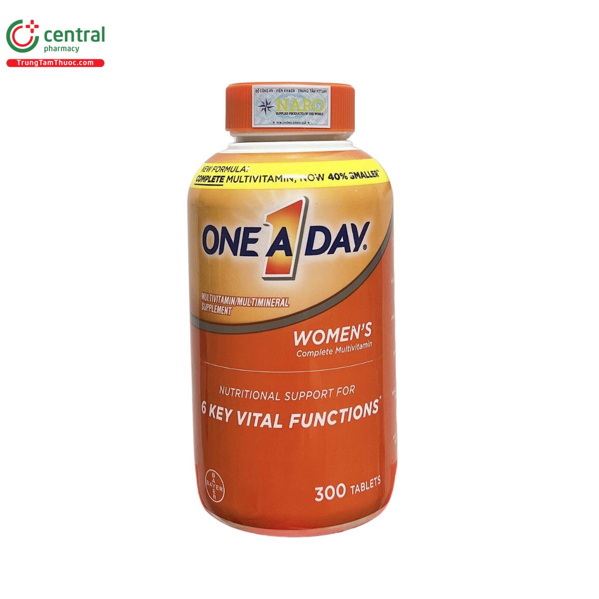 One A Day Women’s Multivitamin bổ sung vitamin và khoáng chất cho phụ nữ