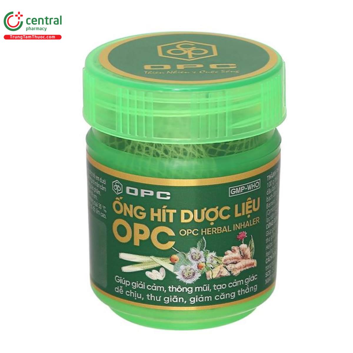 Ống Hít Dược Liệu OPC hỗ trợ giải cảm, thông thoáng mũi, thư giãn