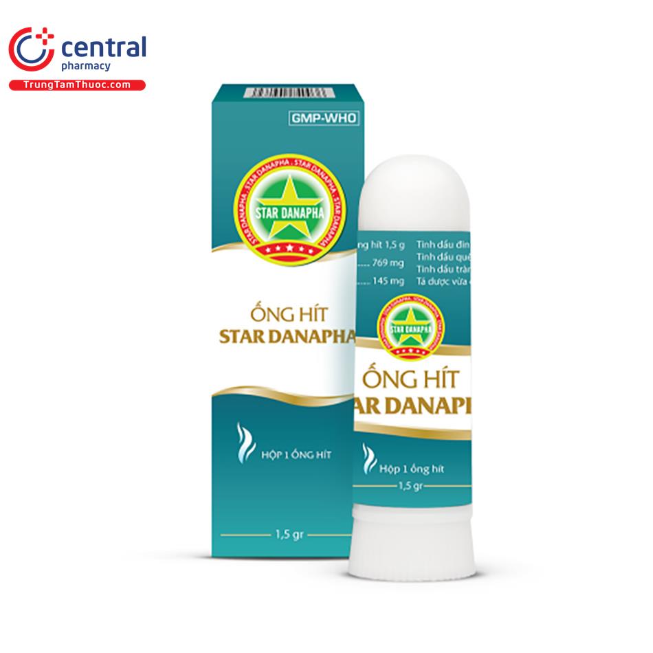 [CHÍNH HÃNG] Thuốc Ống hít Star Danapha hết nghẹt mũi, sổ mũi