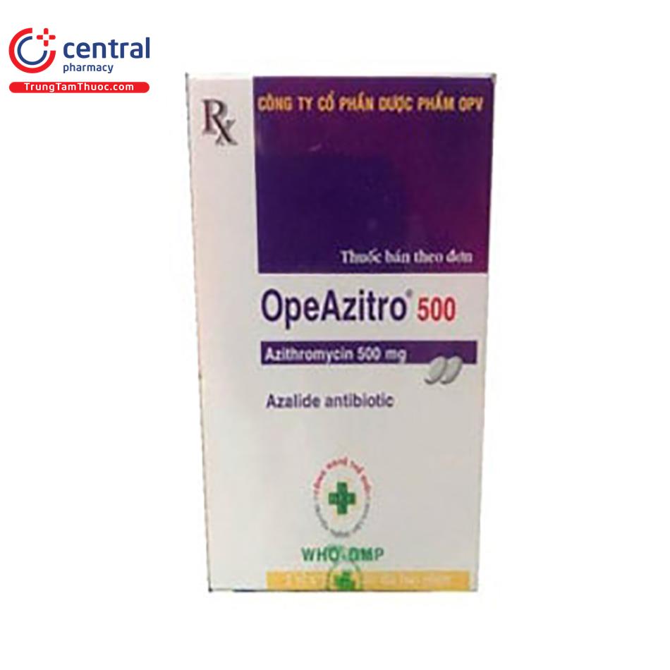 [CHÍNH HÃNG] Thuốc OpeAzitro 500 kháng sinh điều trị nhiễm khuẩn
