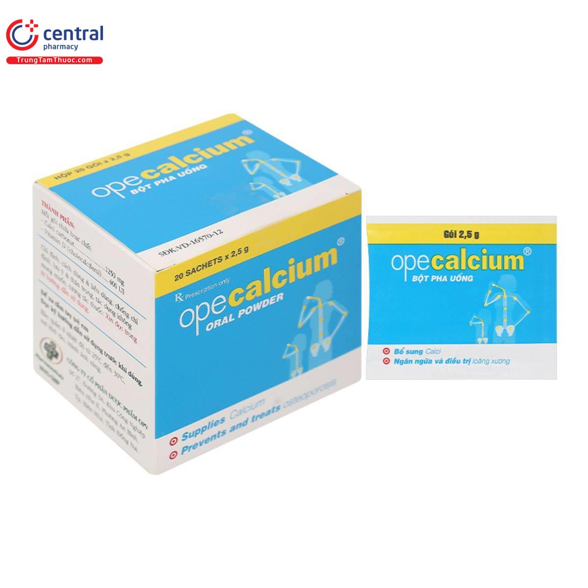 Thuốc Opecalcium (gói): Bổ sung Calici và Vitamin D3 cho cơ thể