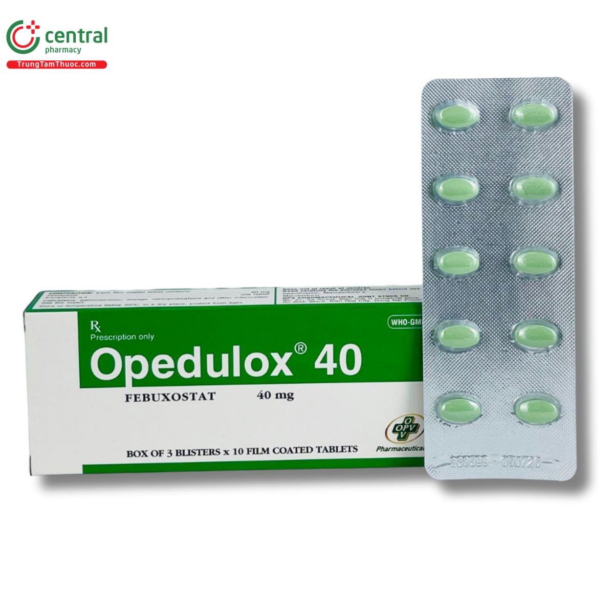 Thuốc Opedulox 40mg - Chỉ định điều trị cho bệnh nhân bị gout