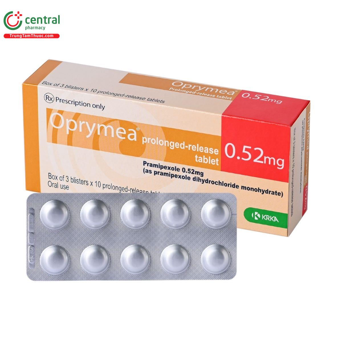 Thuốc Oprymea prolonged-release tablet 0.52mg điều trị Parkinson