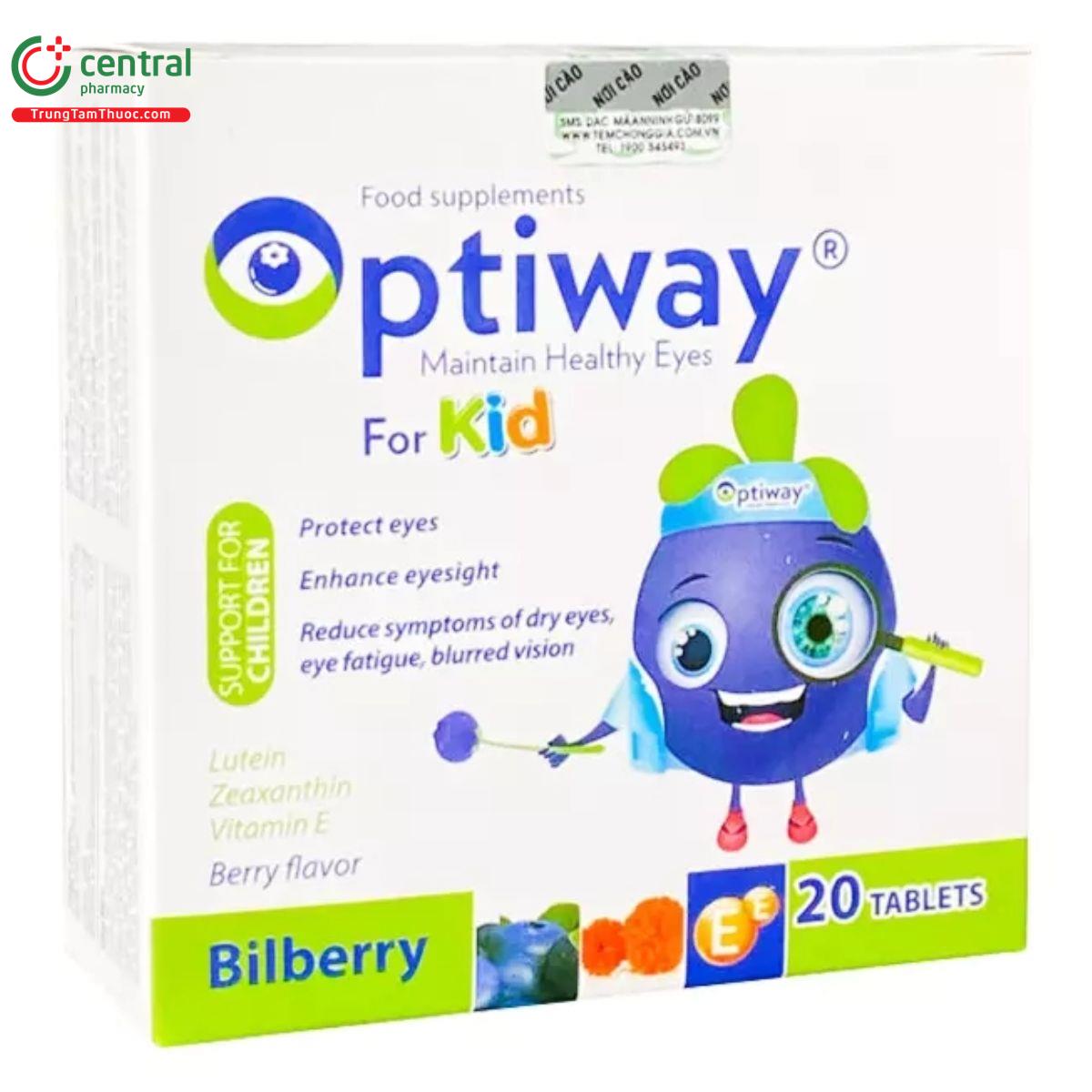 Thuốc Optiway For Kid - Bảo vệ mắt, tăng cường sức khỏe đôi mắt
