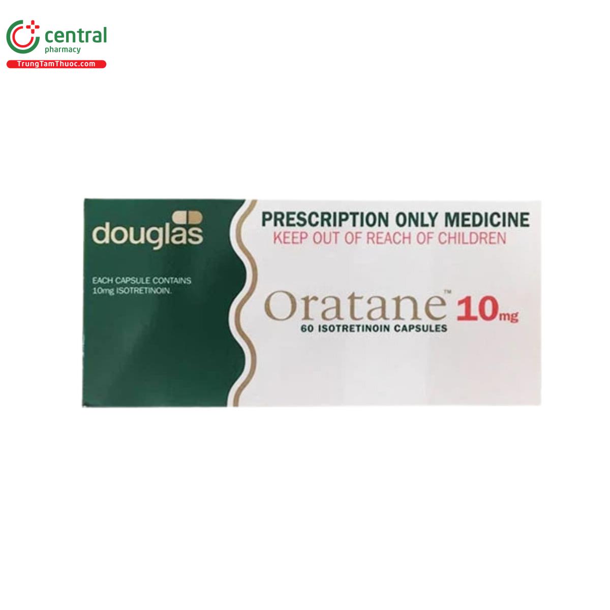 Thuốc Oratane 10mg (Hộp 4 vỉ x 15 viên) - Điều trị mụn trứng cá nặng