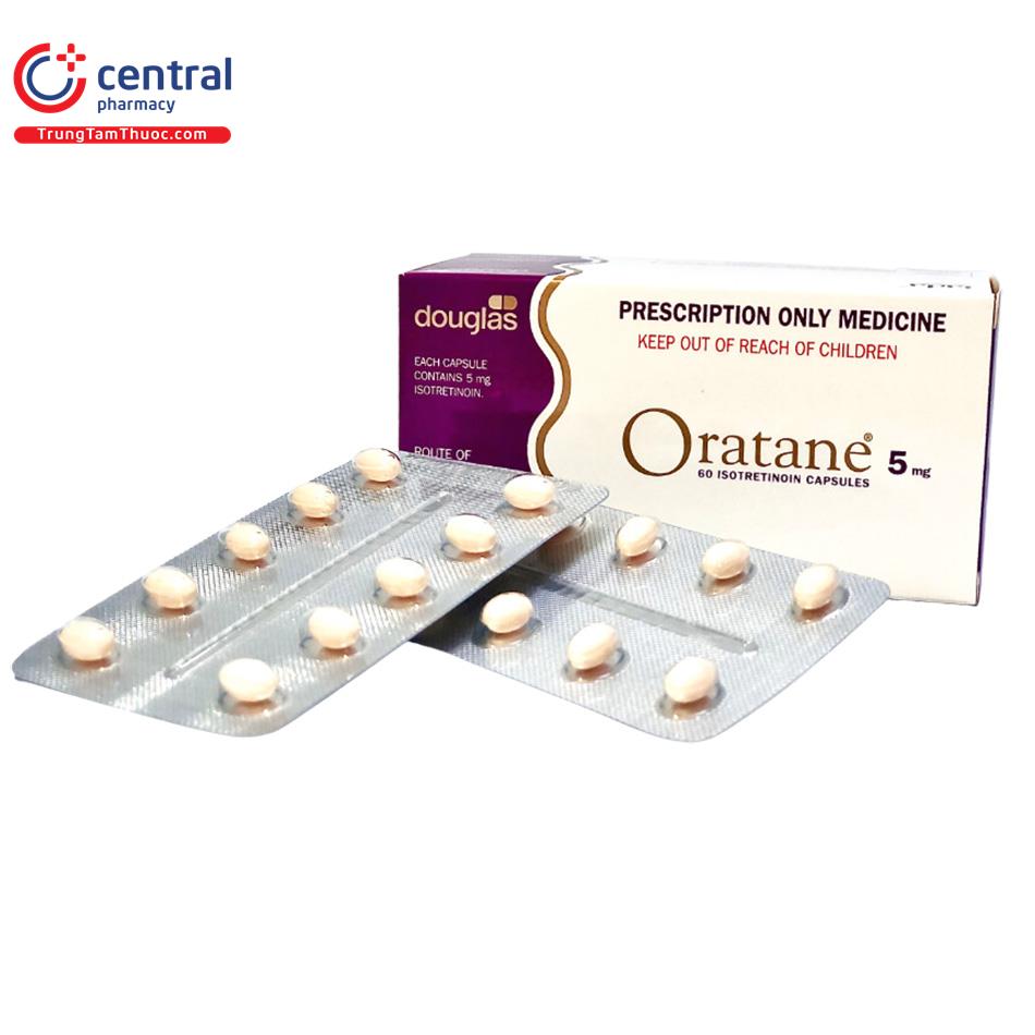 [CHÍNH HÃNG] Thuốc Oratane 5mg điều trị các loại mụn trứng cá nặng