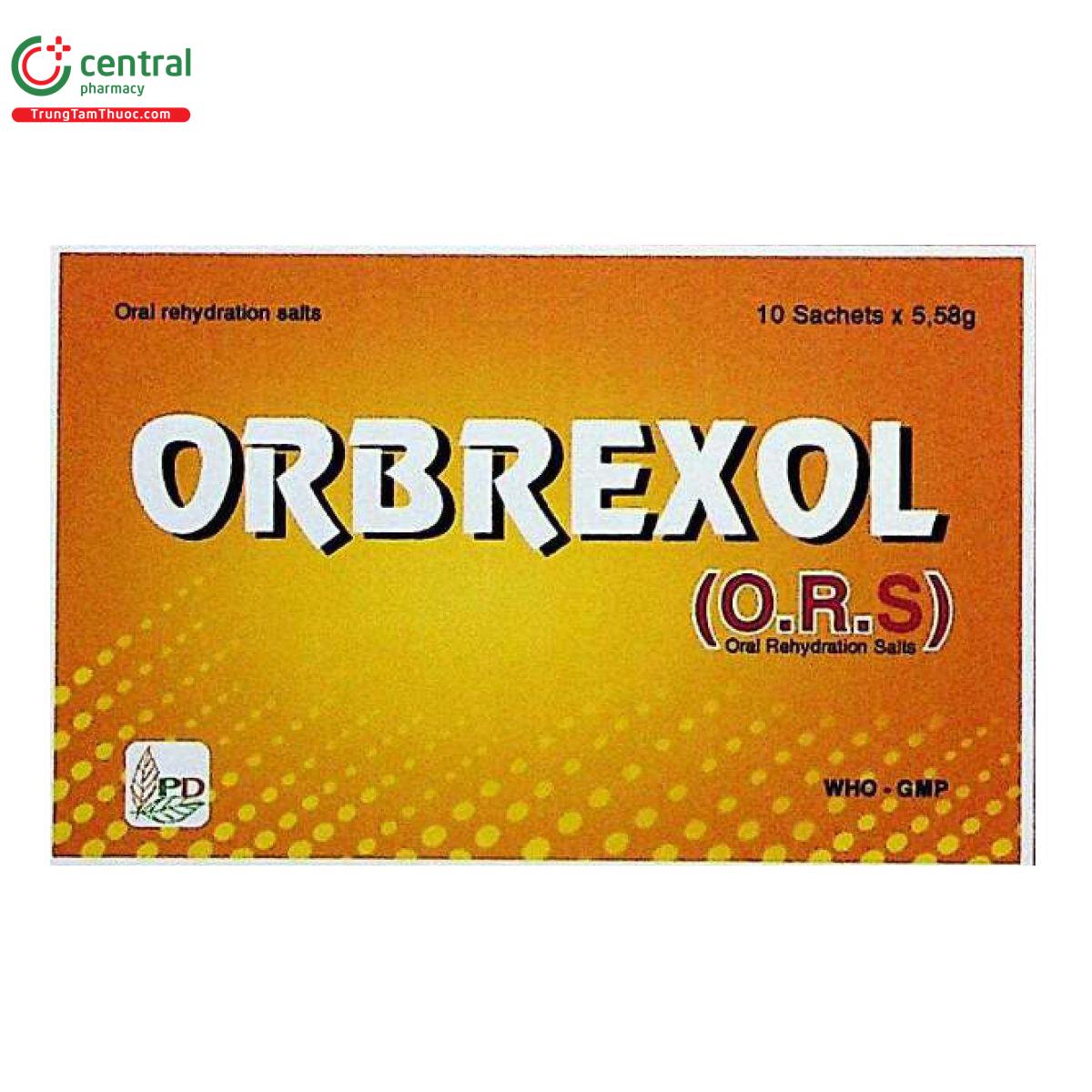 Thuốc Orbrexol 5,58 g phòng và điều trị mất điện giải và mất nước