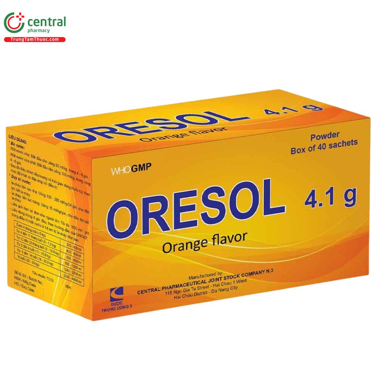 Thuốc Oresol 4,1 g dược Trung Ương 3 - Giúp bù nước và điện giải