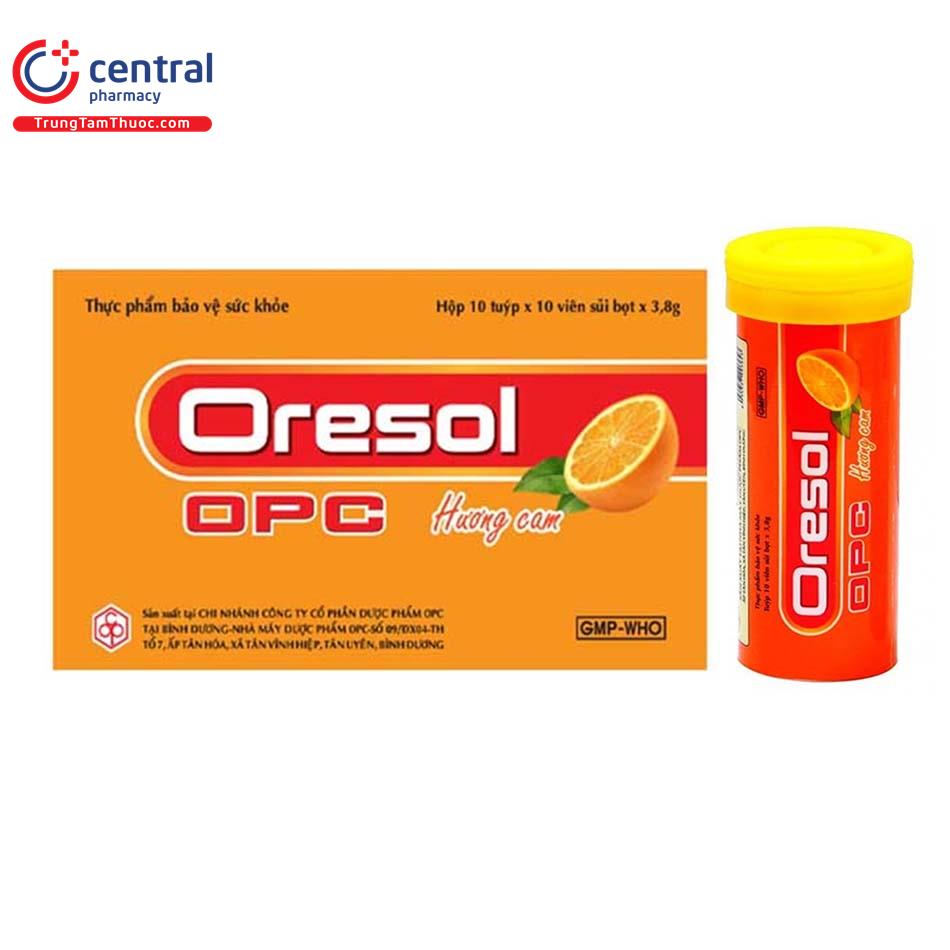[CHÍNH HÃNG] Tuýp Oresol OPC Hương cam bổ sung nước và chất điện giải