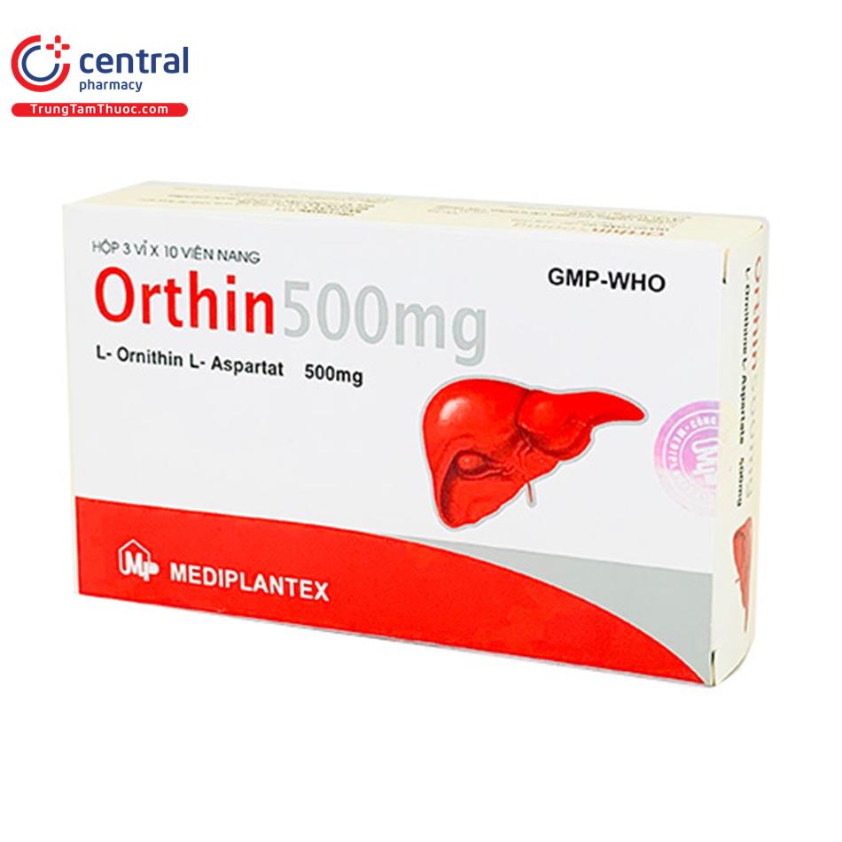 Thuốc Orthin 500mg: công dụng, chỉ định và lưu ý sử dụng