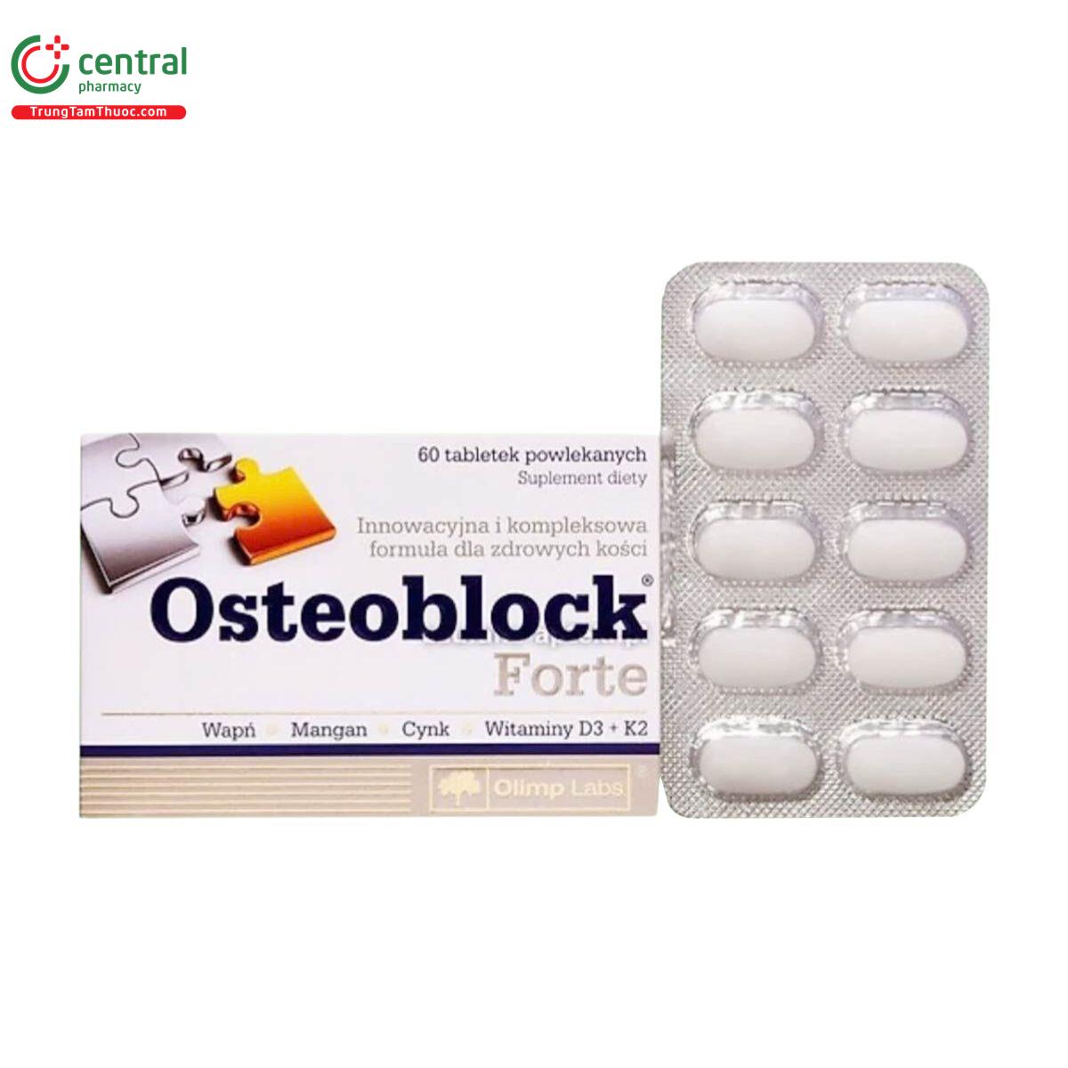 Thuốc Osteoblock Forte tăng cường sức khỏe xương, ngừa loãng xương