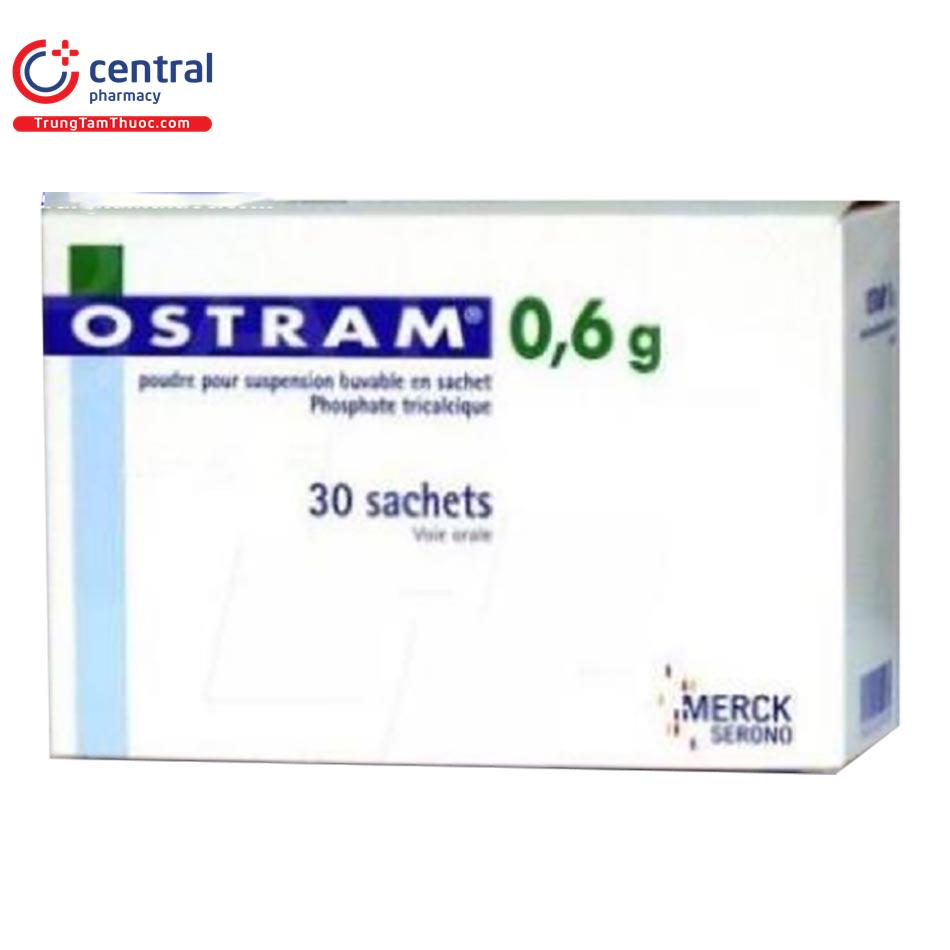 Thuốc Ostram 0.6g hỗ trợ điều trị loãng xương, còi xương