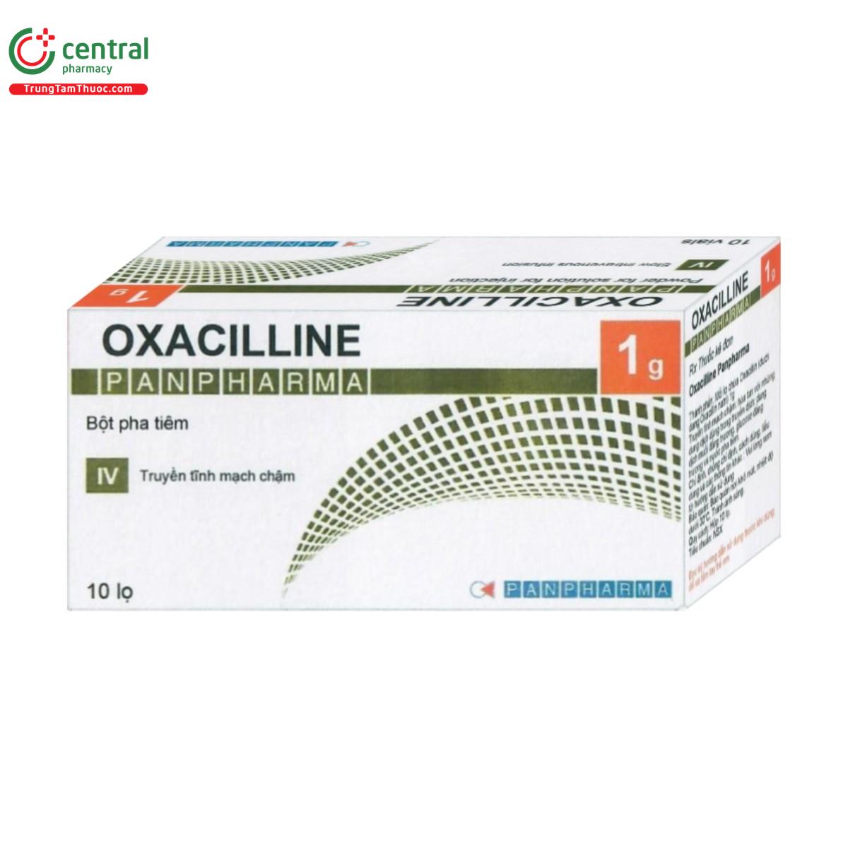 Thuốc Oxacilline Panpharma 1g - Trị nhiễm khuẩn do vi khuẩn nhạy cảm