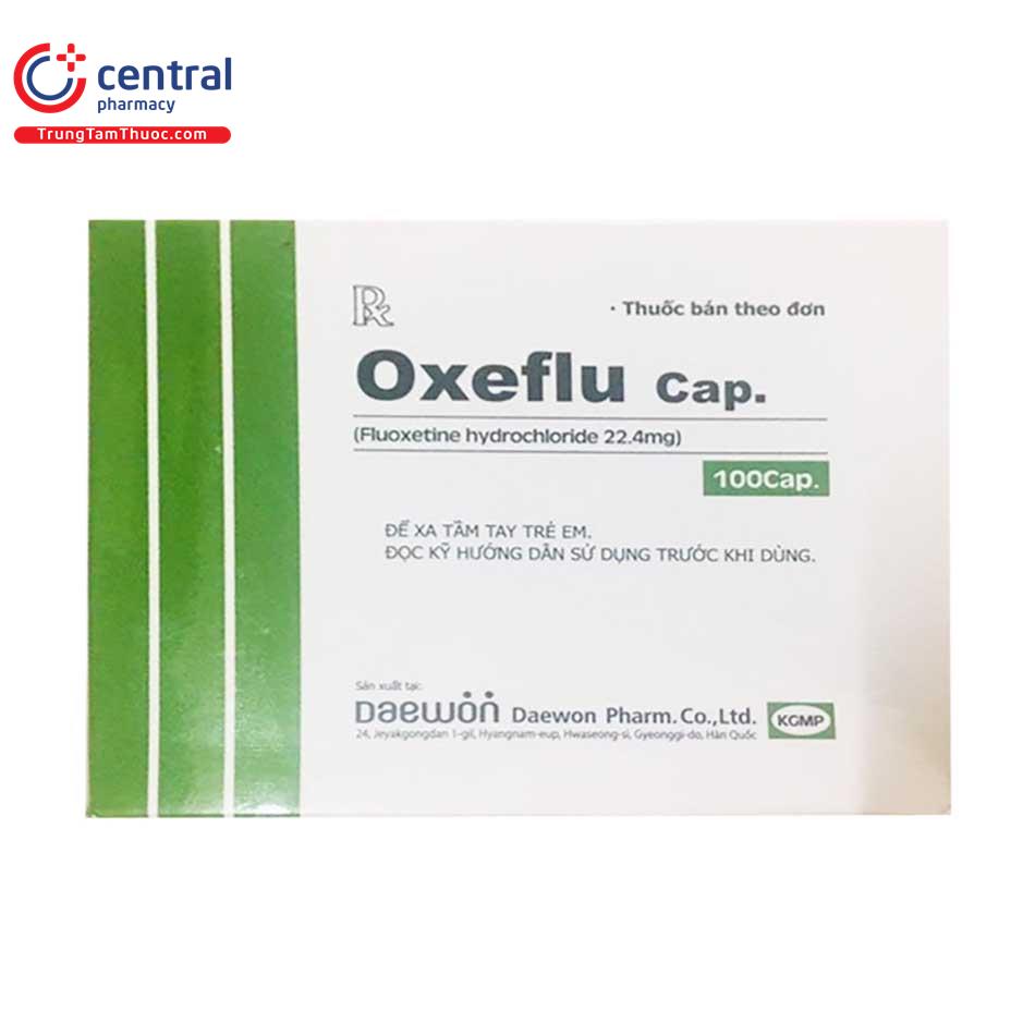 Thuốc Oxeflu Cap (Fluoxetine 20mg) - Thuốc điều trị chứng trầm cảm