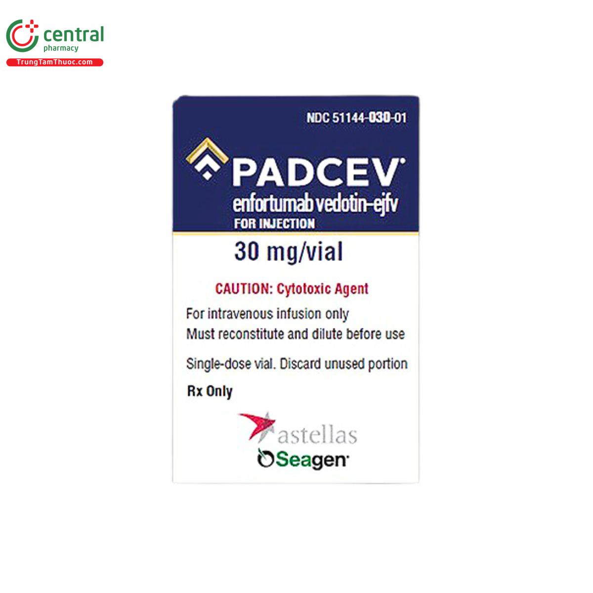 Thuốc Padcev 30mg điều trị ung thư tiết niệu di căn và tiến triển tại chỗ