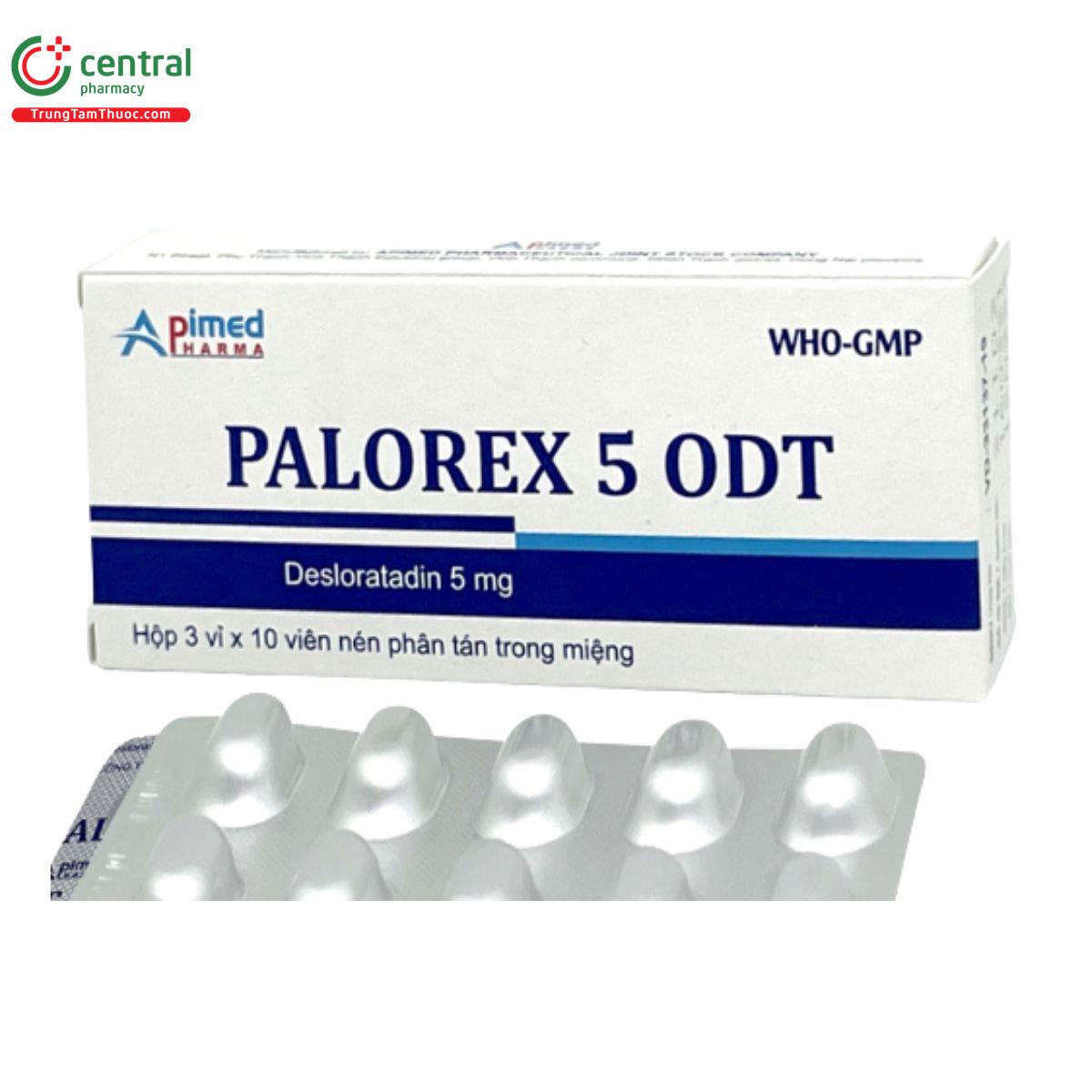 Thuốc Palorex 5 ODT trị viêm mũi dị ứng và mày đay mạn tính tự phát