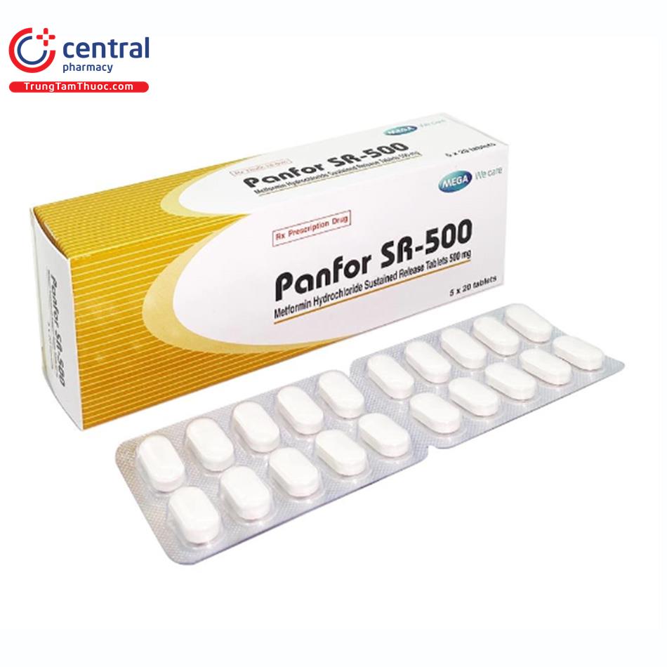 Thuốc Panfor SR-500 điều trị đái tháo đường không phụ thuộc insulin