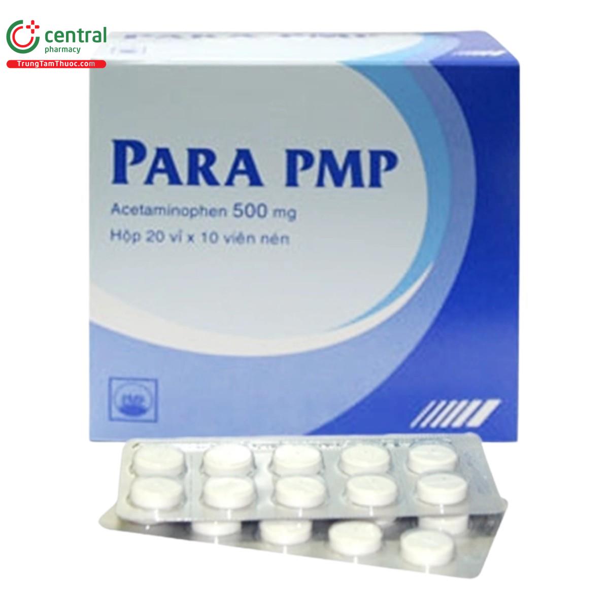 Thuốc Para PMP 500mg hạ sốt, điều trị các cơn đau do cảm cúm, đau đầu