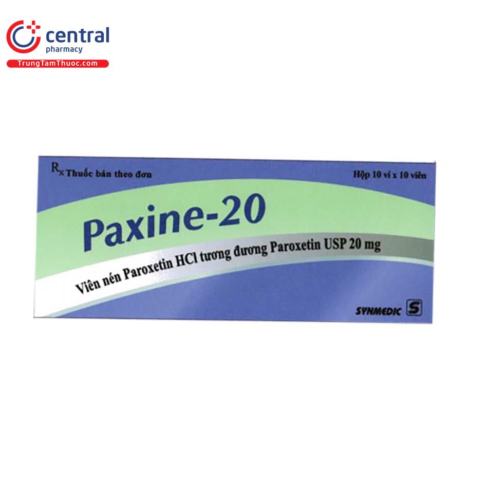 [CHÍNH HÃNG] Thuốc Paxine-20 có tác dụng trong bệnh trầm cảm hiệu quả
