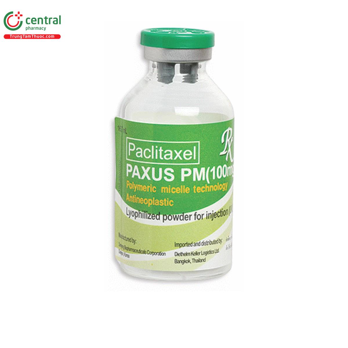 Thuốc Paxus PM 100mg điều trị bước đầu ung thư vú di căn hoặc tái phát