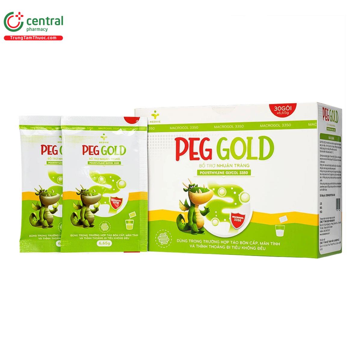 Thuốc Peg Gold giúp bổ trợ nhuận tràng, cải thiện tình trạng táo bón