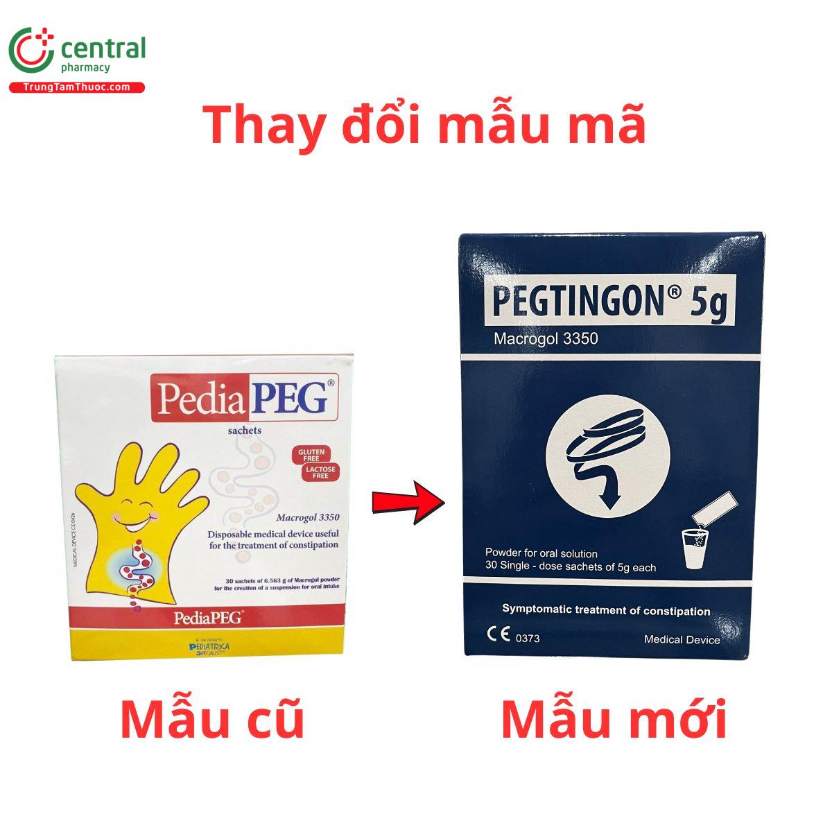 Pegtingon 5g (PediaPEG) hỗ trợ giảm táo bón lâu năm kích thích tiêu hóa