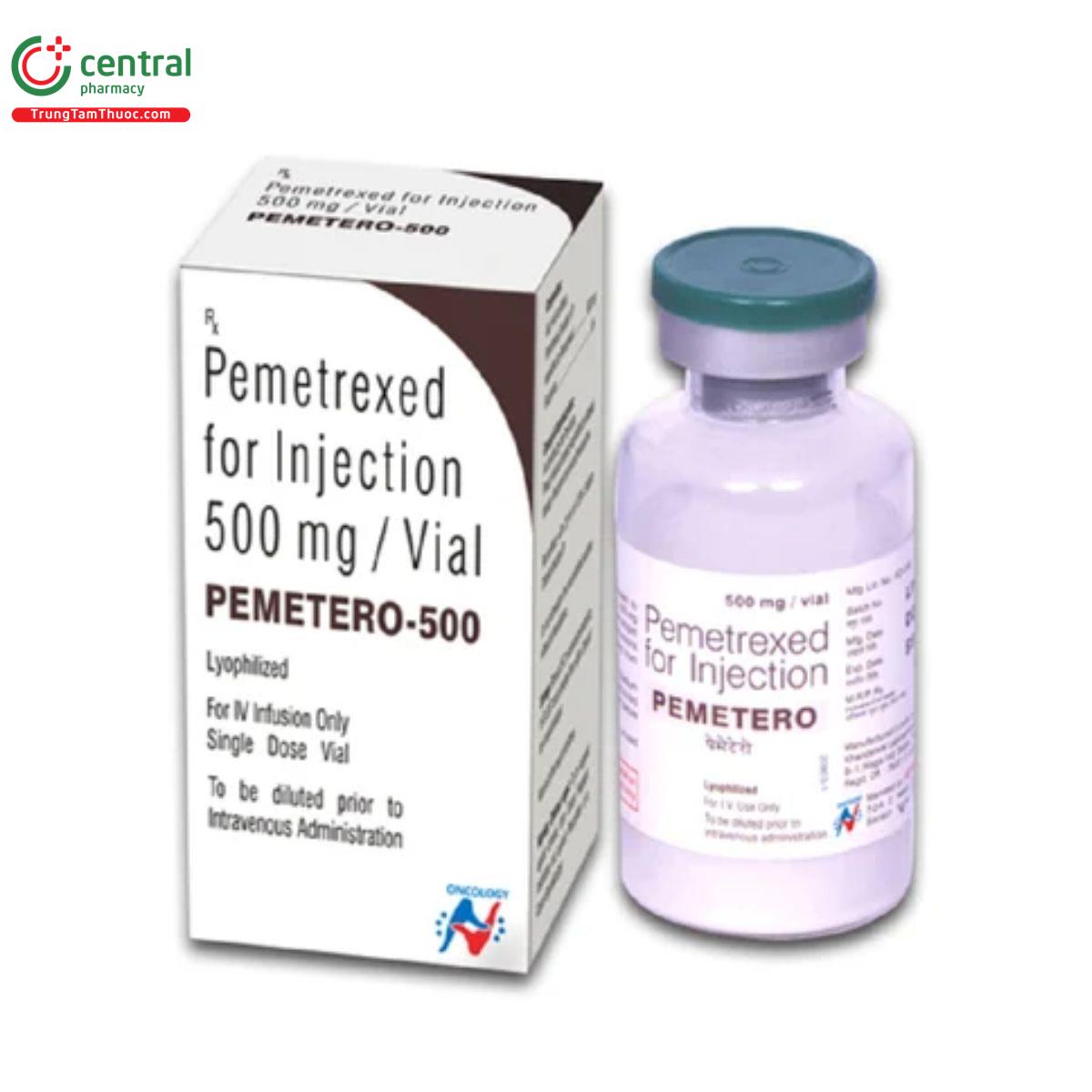 Thuốc Pemetero-500 - điều trị ung thư phổi tiến triển hoặc di căn