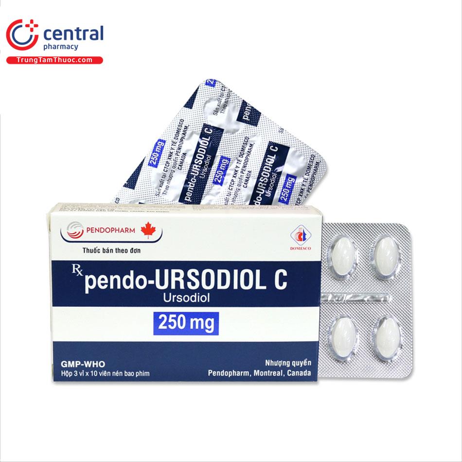 [CHÍNH HÃNG] Thuốc Pendo-Ursodiol C 250mg - làm tan sỏi mật