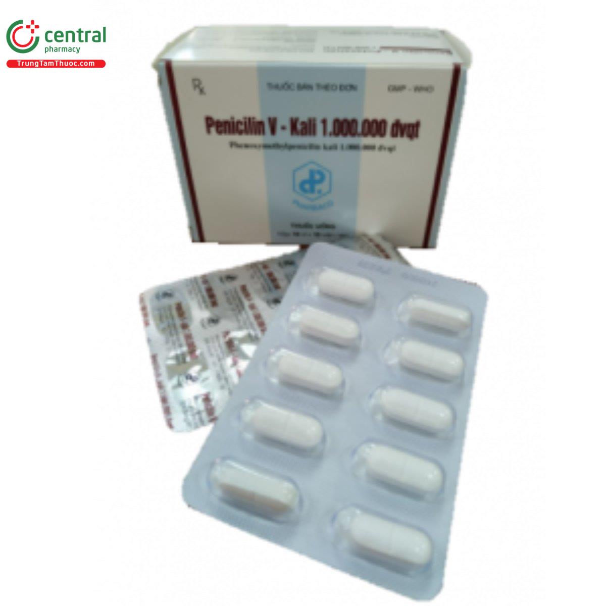 Thuốc Penicilin V Kali 1.000.000 IU TW1 Pharbaco diệt khuẩn hiệu quả