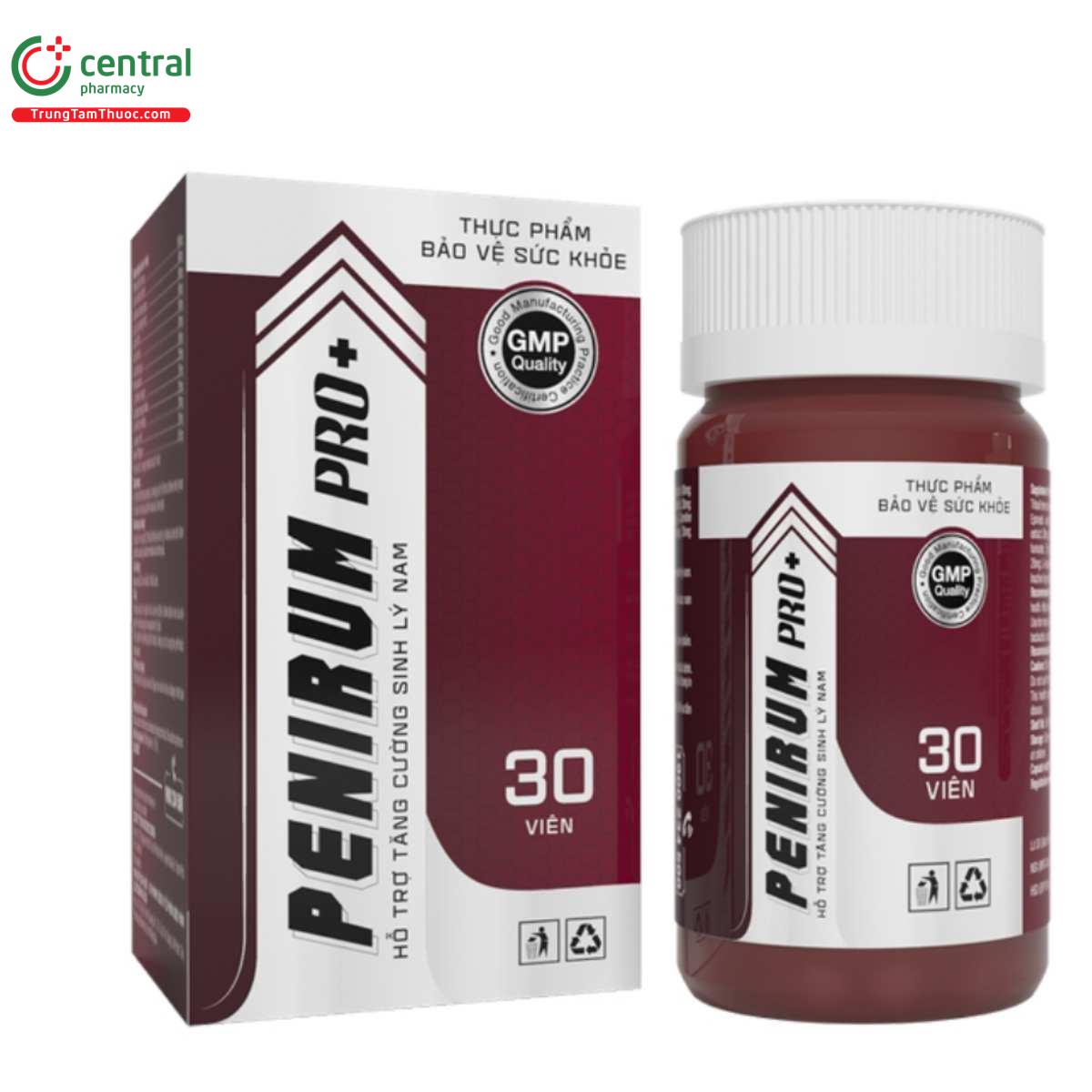 Thuốc Penirum Pro+ tăng cường sinh lý nam, giảm rối loạn cương dương