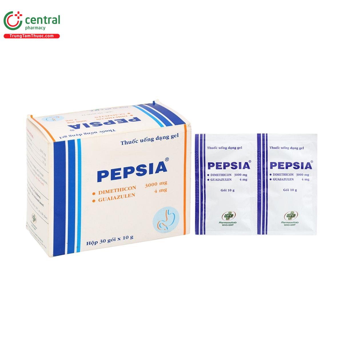 Thuốc Pepsia dạng gel làm giảm đầy hơi, ợ chua, ợ nóng