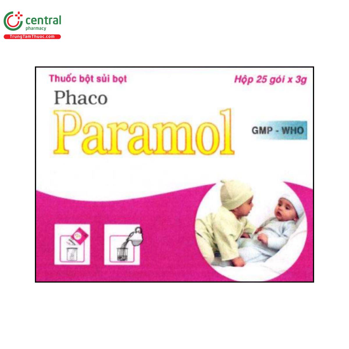 Thuốc Phaco Paramol điều trị cảm cúm, giảm đau nhức cơ thể, hạ sốt