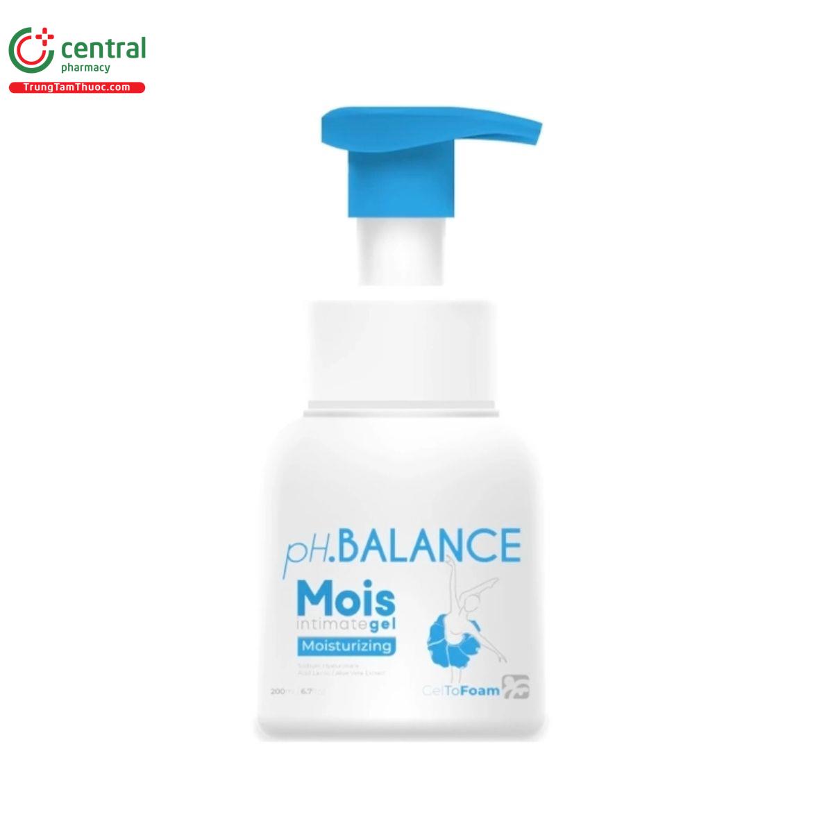 Gel bọt vệ sinh pH.Balance Mois Intimate Gel làm sạch, dưỡng ẩm, khử ...